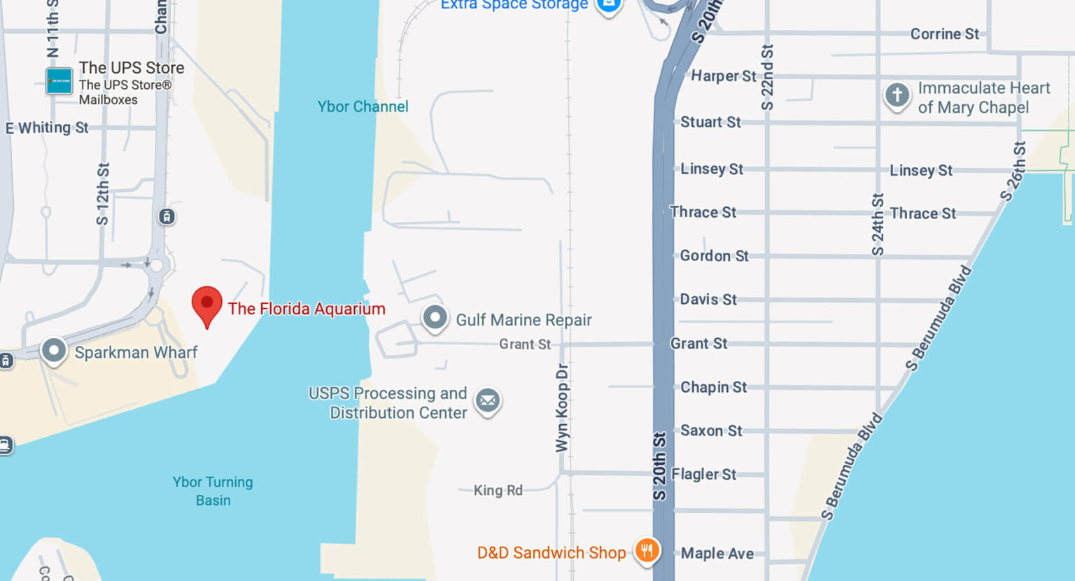 Map, Directions, and Transportation | The Florida Aquarium